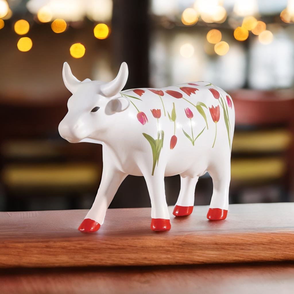 Tulip Cow (Medium Ceramic) – Shop CowParade